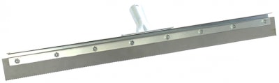 24" Serrated Edge Floor Squeegee (1/8" V-Notch) #FS24SE-1/8 - Garza ...