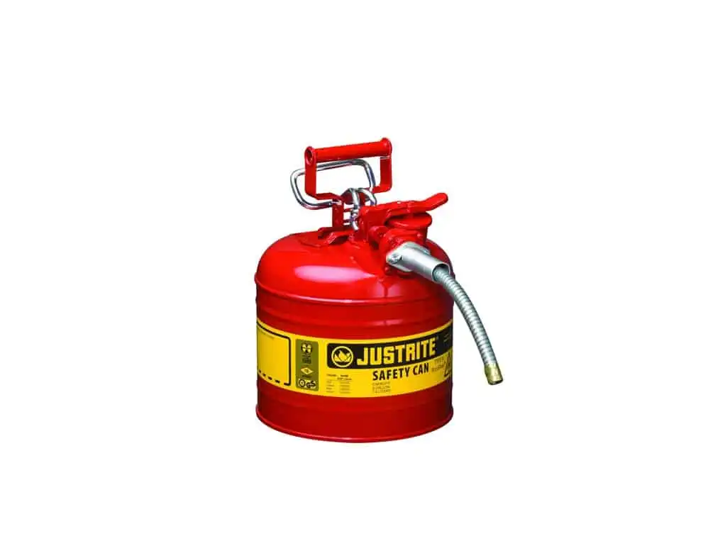 Justrite Type II 2 Gallons Safety Can #H-1849R - Garza Roofing & Supply ...