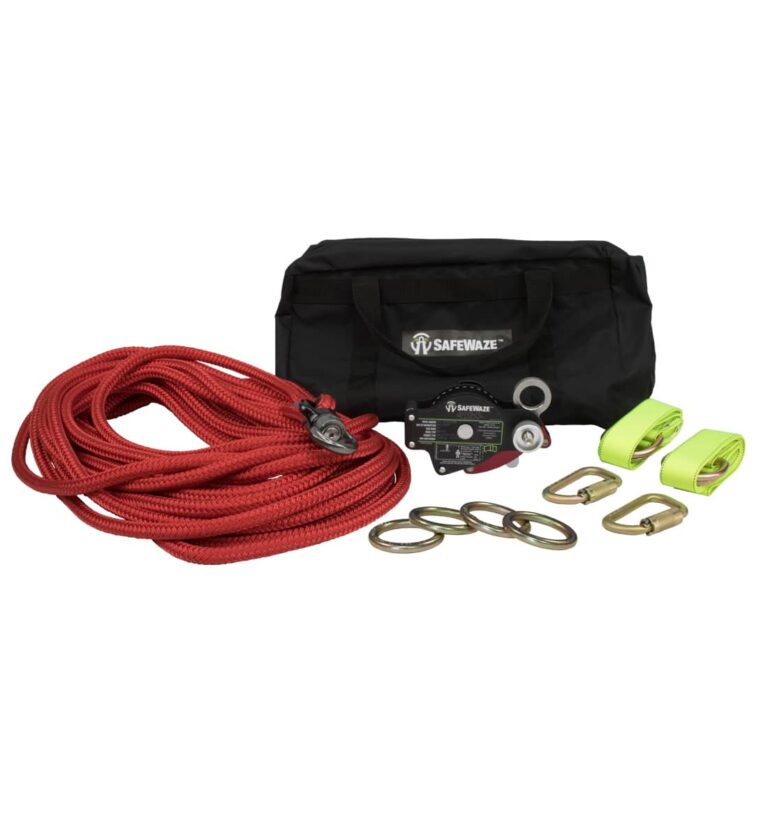 4 Person Rope Horizontal Lifeline Kit with Cross Arm Straps